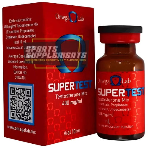 SUPER TEST-400MG-SOSTENON-OMEGA LAB-10ML – Sport Supplements Mexico